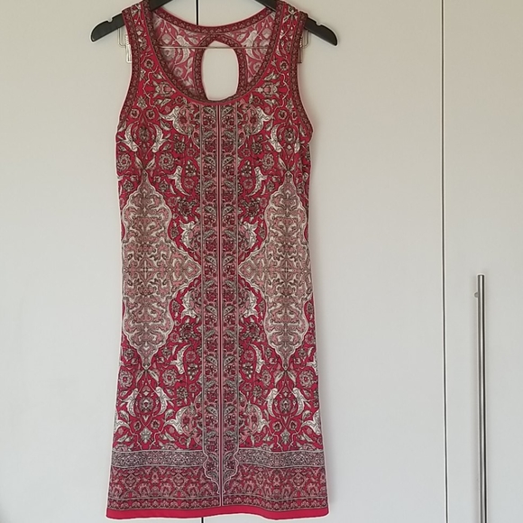 Max Studio | Dresses | Max Studio Patterned Key Hole Back Dress | Poshmark